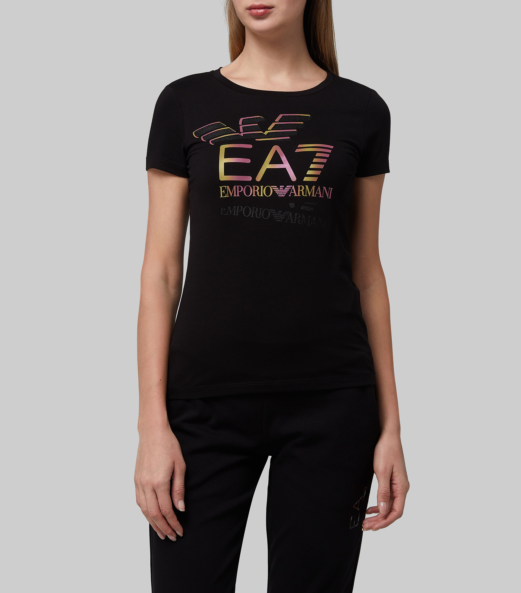 EA7 Emporio Armani: Playera Cuello Redondo Manga Corta Mujer | El Palacio de Hierro